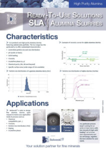 SLA - High purity Alumina Slurries leaflet - Baikowski®