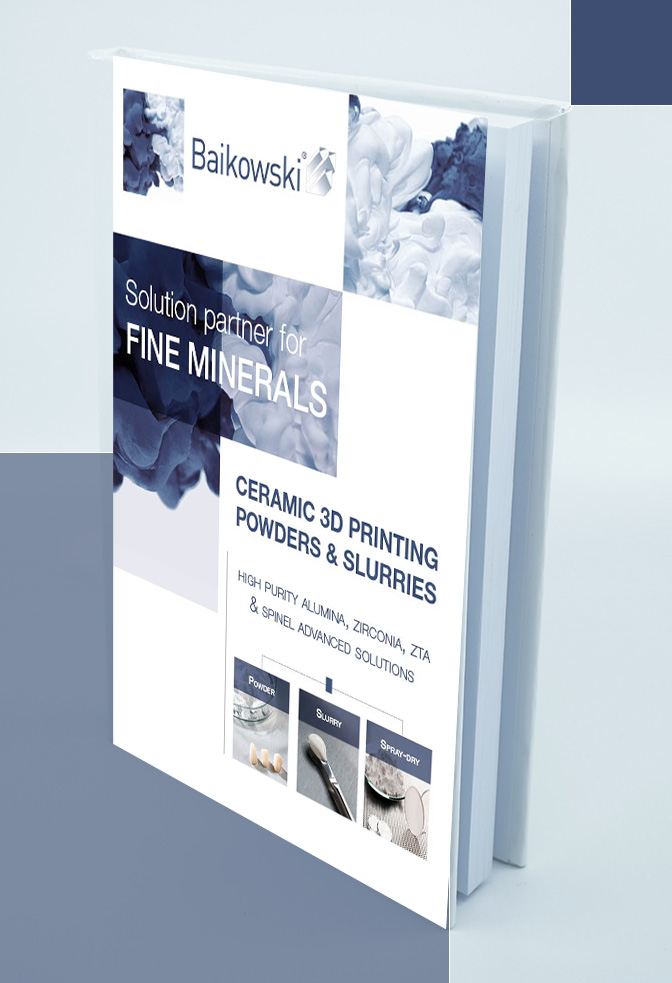 Ceramic 3D printing powders and slurries: White Paper - Baikowski®