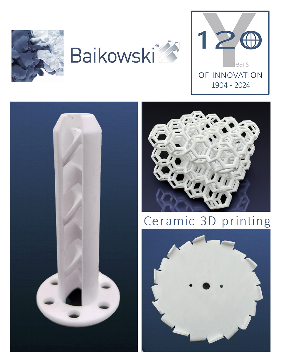 Baikowski® High Purity Powders' Impact on Robocasting ceramic 3D Printing - Baikowski®
